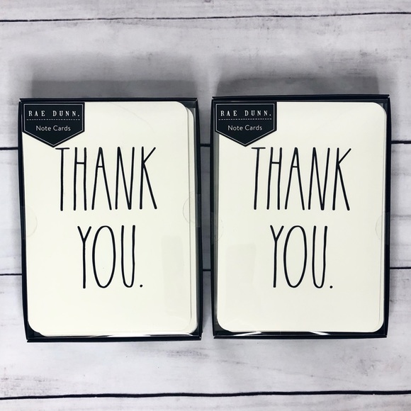 Rae Dunn | Office | Rae Dunn Thank You Cards 24 Cards | Poshmark